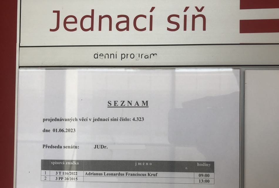Souzený šéf fotbalového Jablonce, André Kruf, nepřišel k soudnímu ...